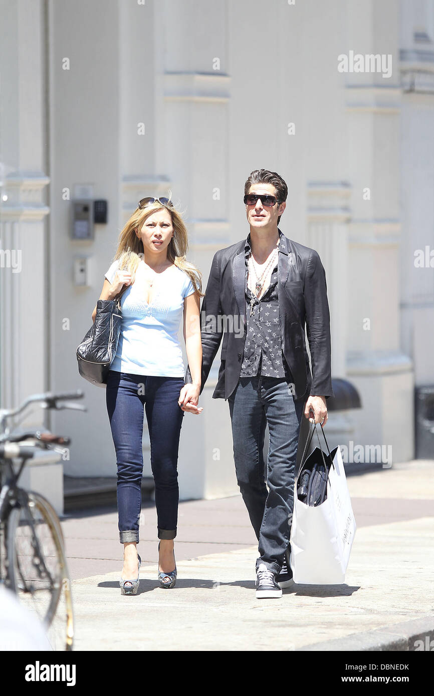 Jane's Addiction frontman Perry Farrell and his wife Etty Lau Farrell ...
