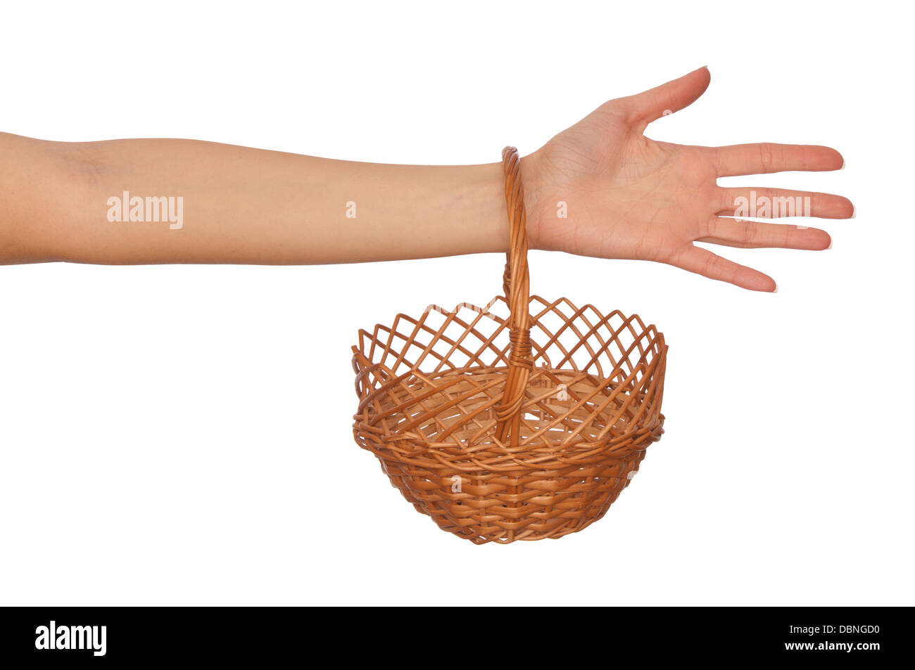 Shopping basket arm hi-res stock photography and images - Alamy