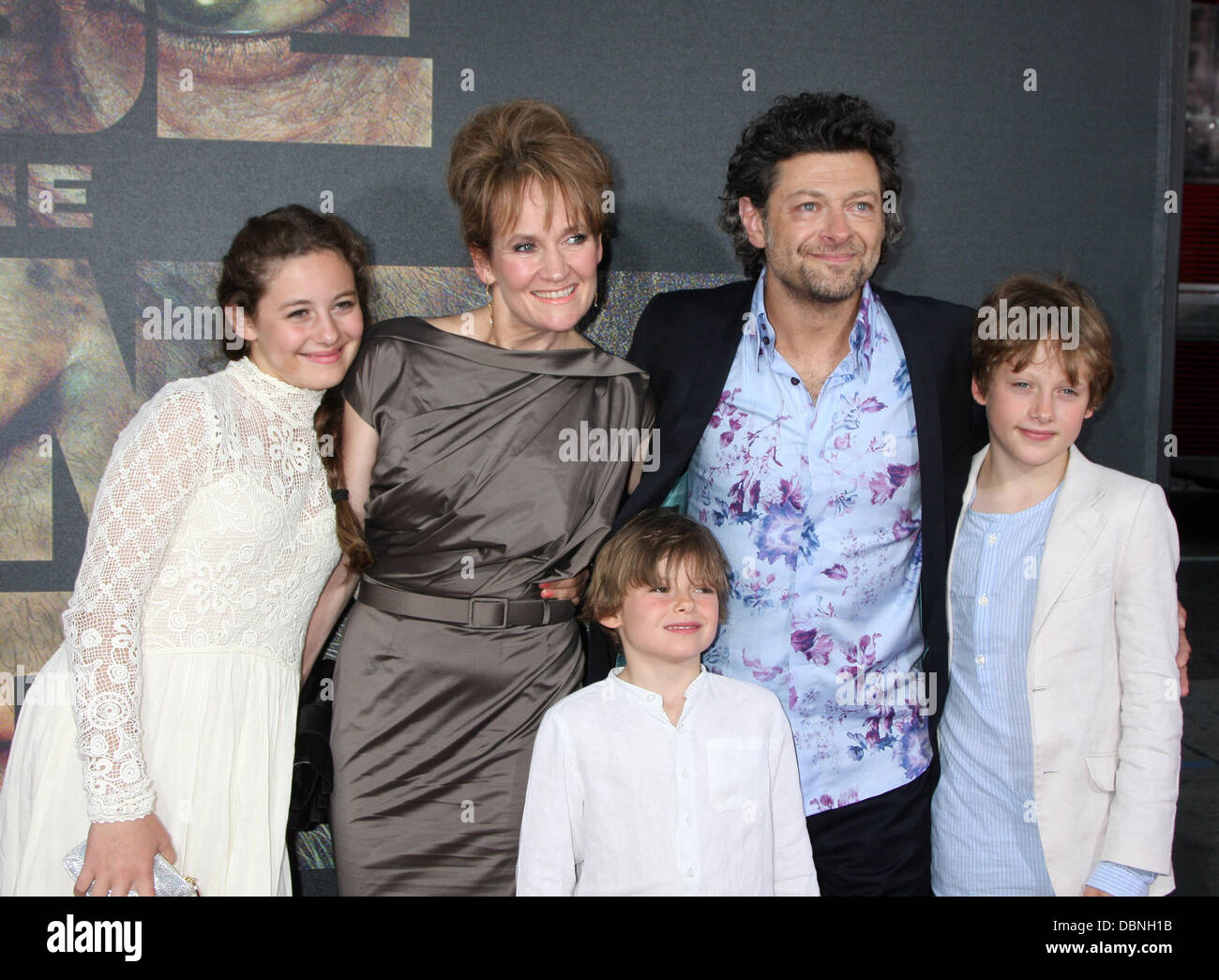 Andy Serkis and his family The premiere of 20th Century Fox's 'Rise Of ...