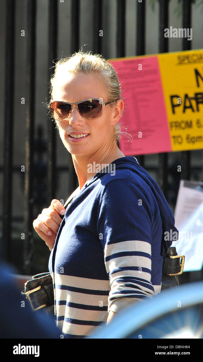 Zara Phillips Zara Phillips and Mike Tindall arrive for rehearsals ...