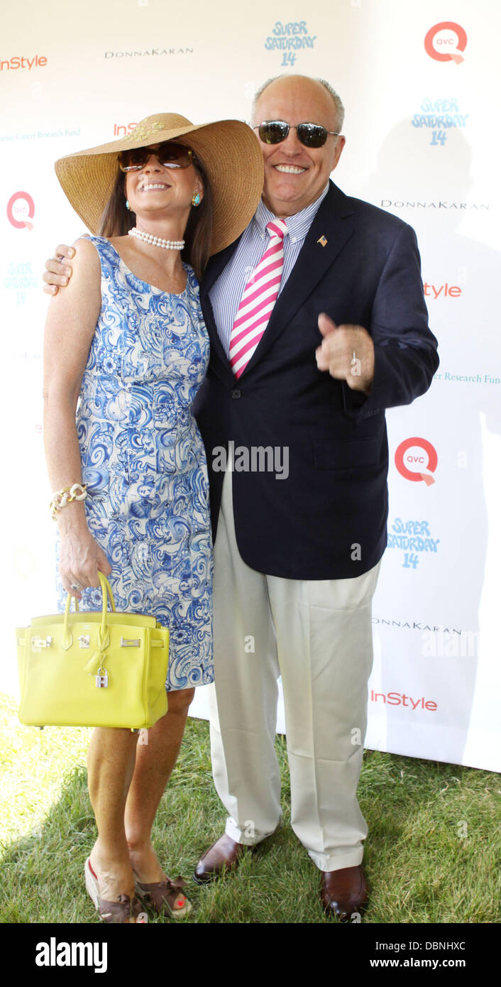 Judith Giuliani and husband Rudy Giuliani Super Saturday 14 in ...