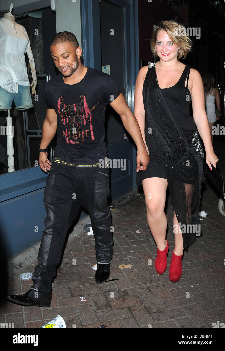 Jonathan 'JB' Gill and his girlfriend Chloe Tangney JLS leave Alto club ...