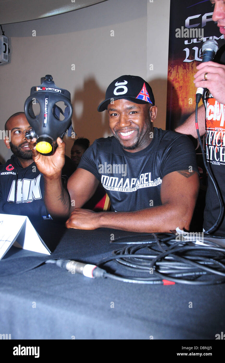 Jason Barrett Press conference and weigh-in ahead of the MMA fight ...