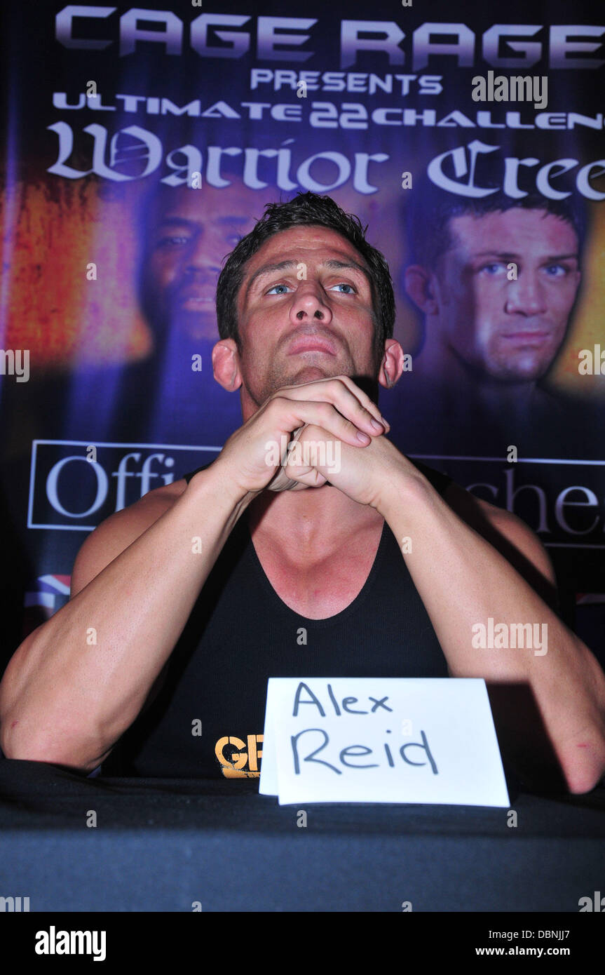 Alex Reid Press conference and weigh-in ahead of the MMA fight between ...