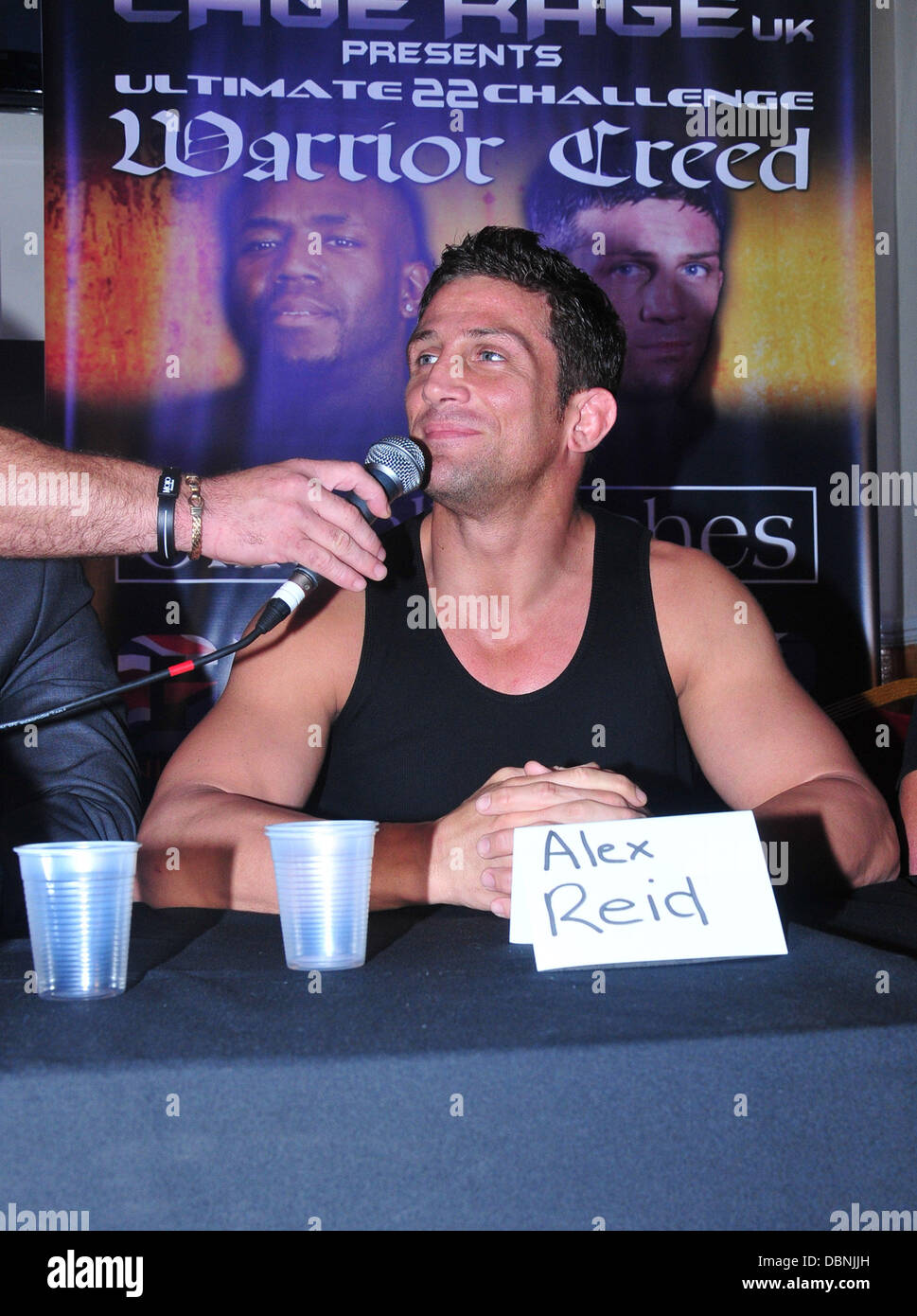 Alex Reid Press conference and weigh-in ahead of the MMA fight between ...
