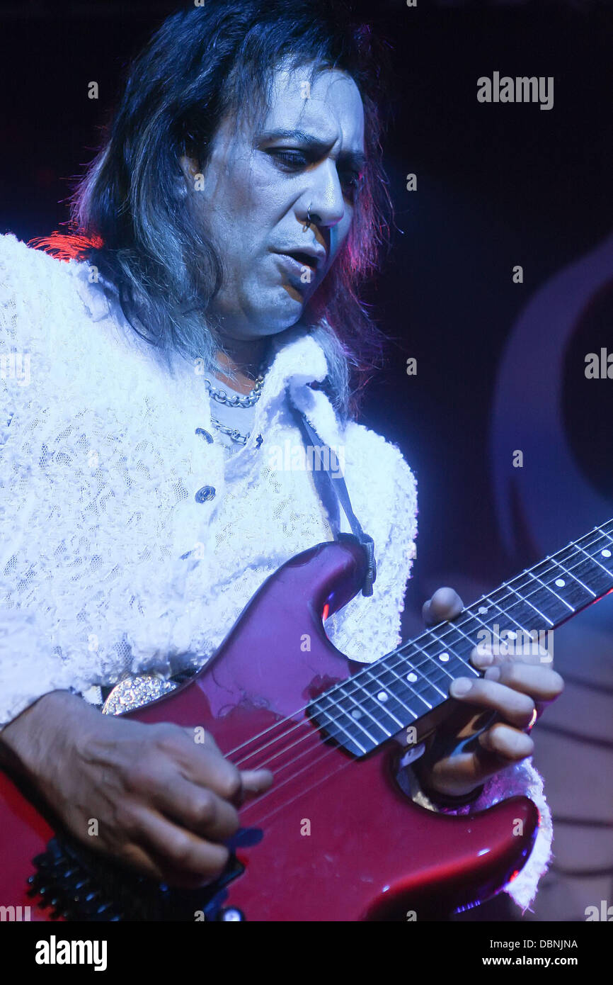 Jeff LaBar of Cinderella performing live in concert at Revolution Live ...