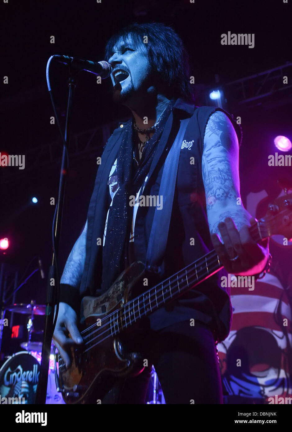 Eric Brittingham of Cinderella performing live in concert at Revolution ...