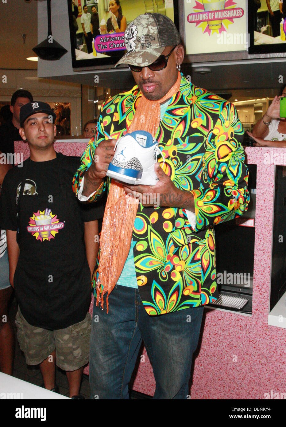 Dennis Rodman makes an appearance at Millions Of Milkshakes in Culver ...