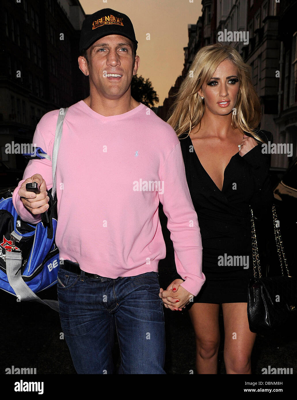 Chantelle Houghton and Alex Reid leaving their, hotel on route to Reid ...