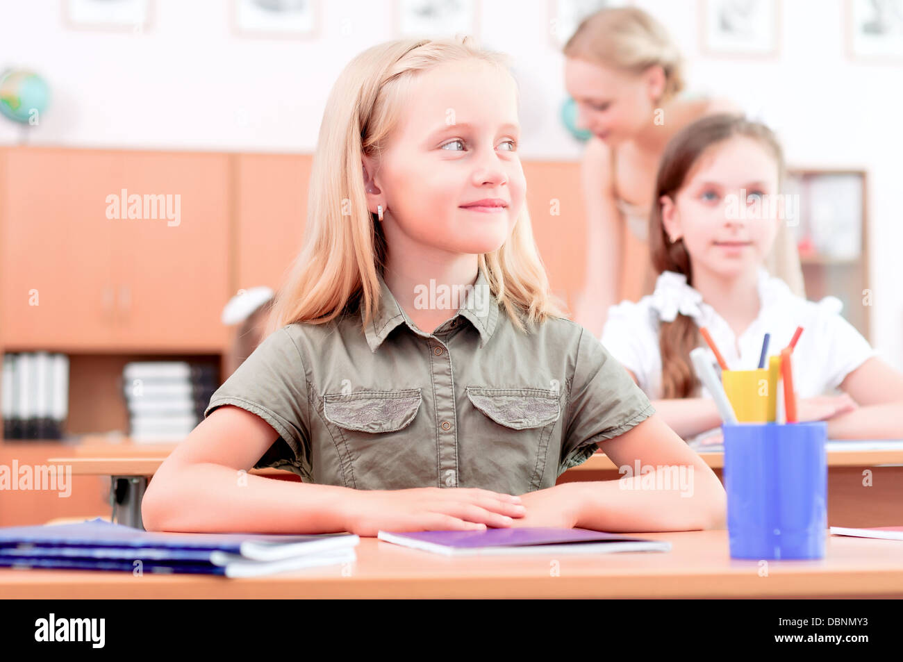 pupils in classroom Stock Photo - Alamy