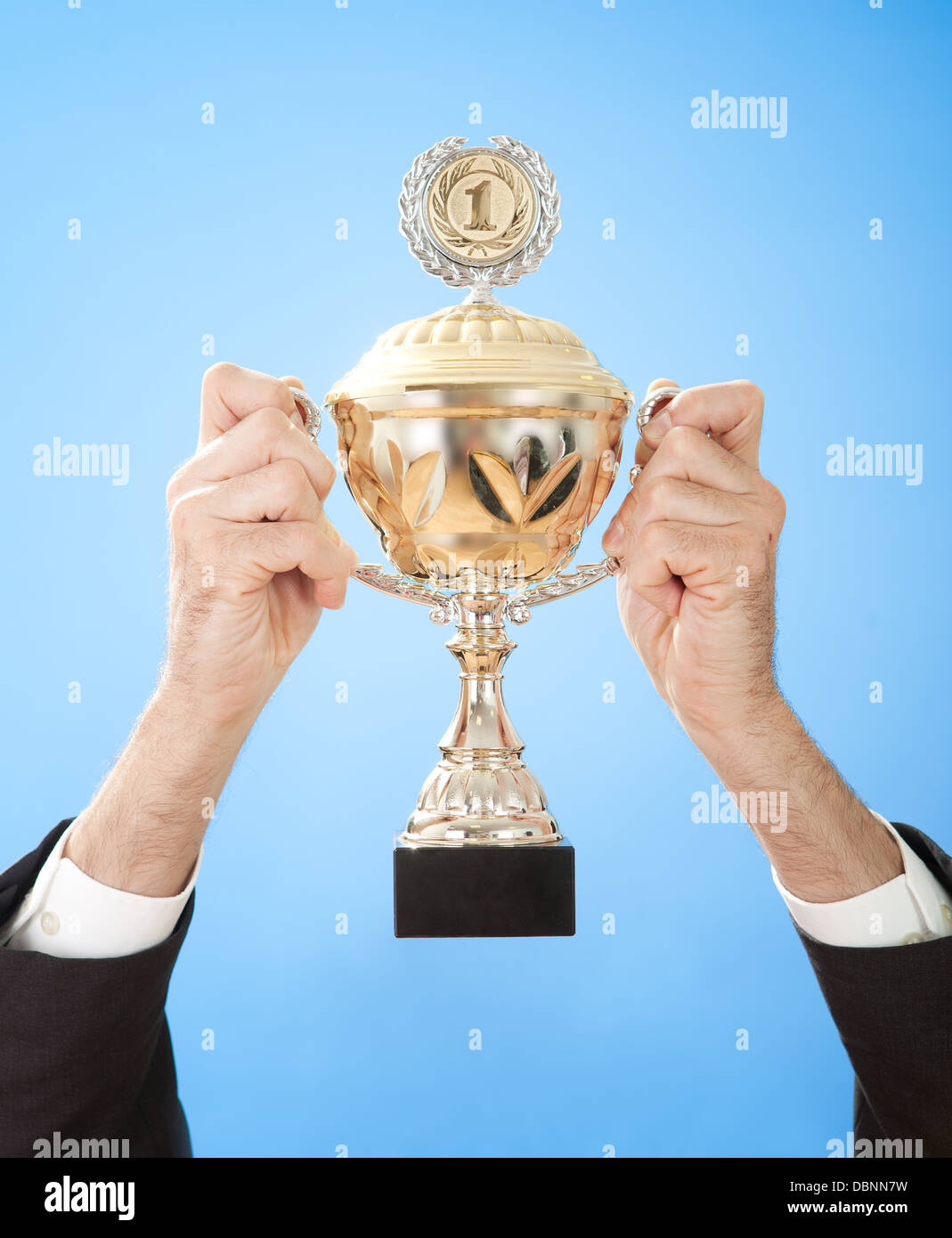 Trophy man suit hi-res stock photography and images - Alamy