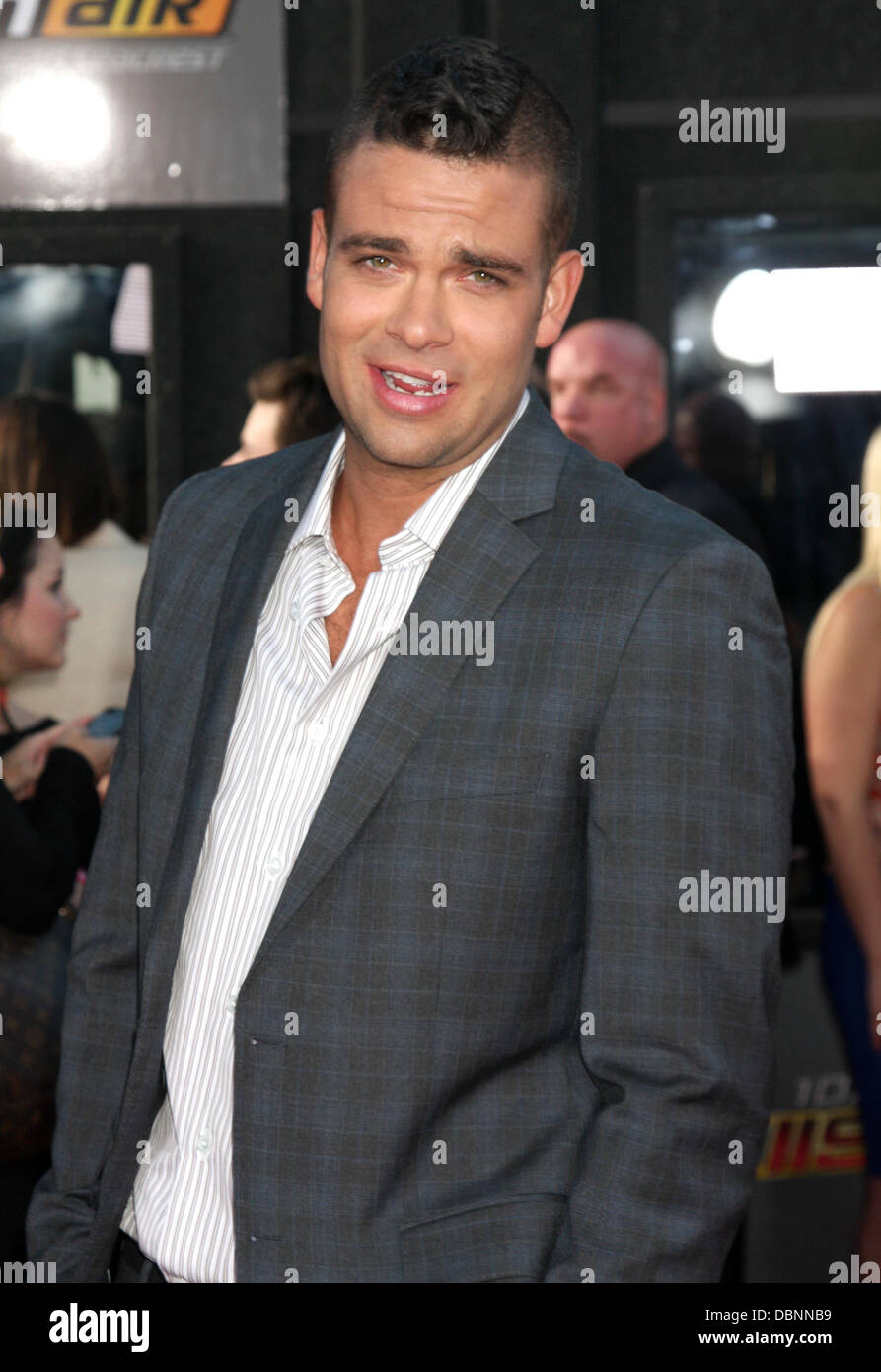 Mark Salling The world premiere of 'Glee: The 3D Concert Movie' held at ...