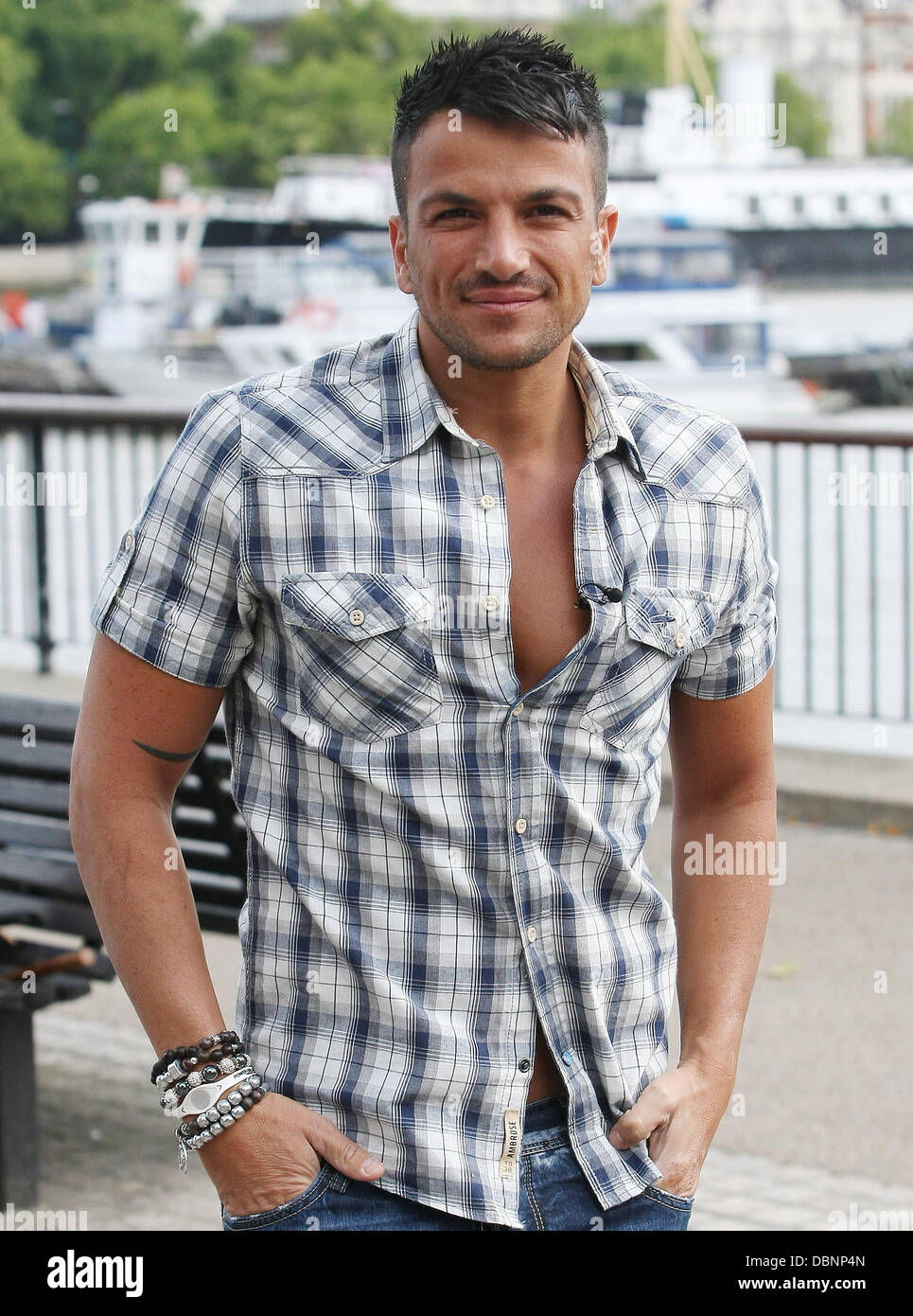 Peter Andre filming outside the ITV studios London, England - 08.08.11 ...