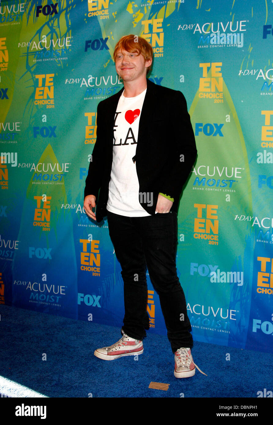 Rupert grint teen choice awards 2011 pressroom hi-res stock photography ...