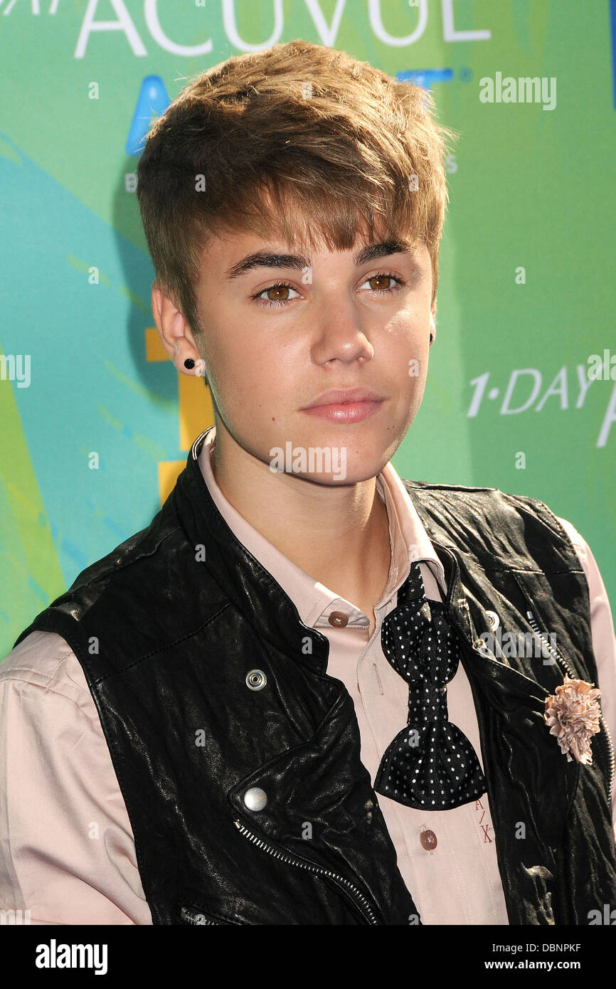 Justin Bieber 2011 Teen Choice Awards held at Gibson Amphitheatre ...