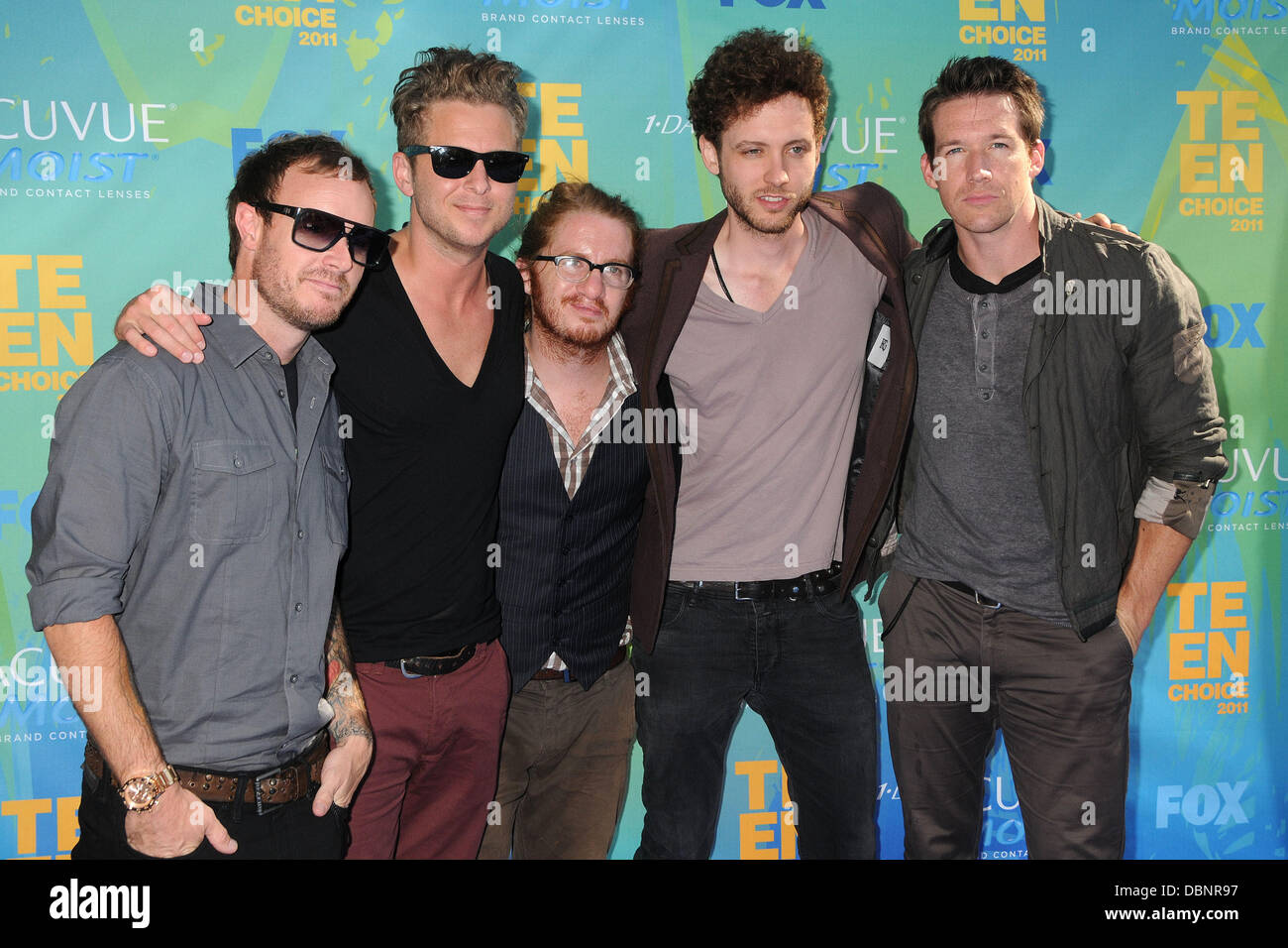 OneRepublic 2011 Teen Choice Awards held at Gibson Amphitheatre ...