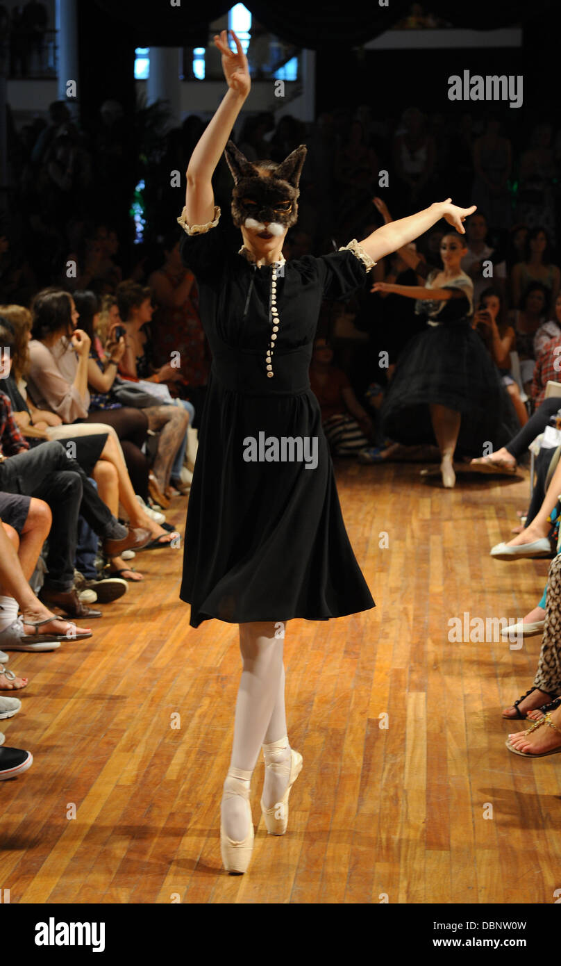 Models showcasing designs from a 1920s inspired fashion collection by ...