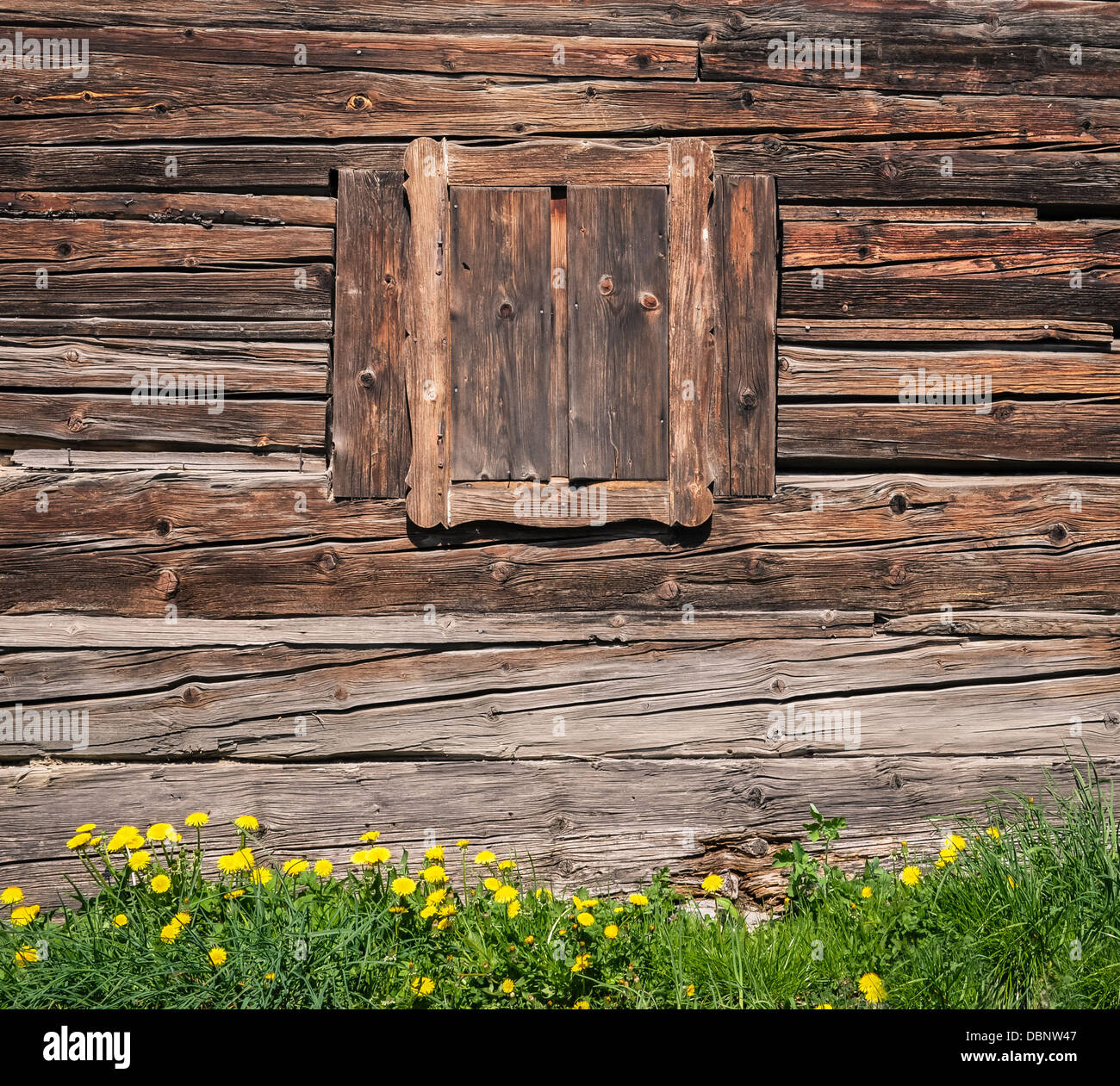 Wooden textured wall and window Stock Photo - Alamy
