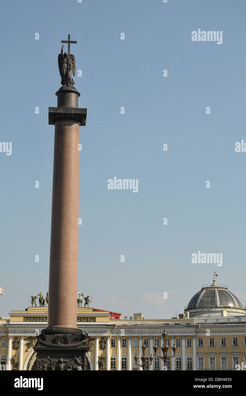 Alexander column in front winter hi-res stock photography and images ...