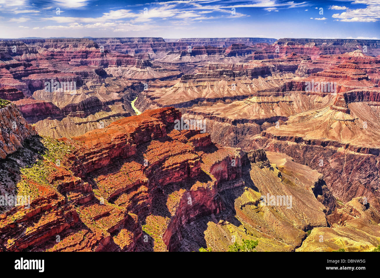 Grand canyon landscape vivid view Stock Photo - Alamy