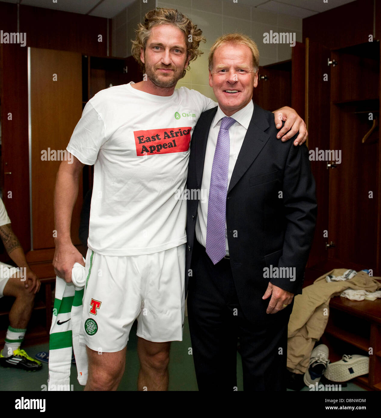 Hollywood actor Gerard Butler (left) with Murdo McLeod The John Kennedy ...