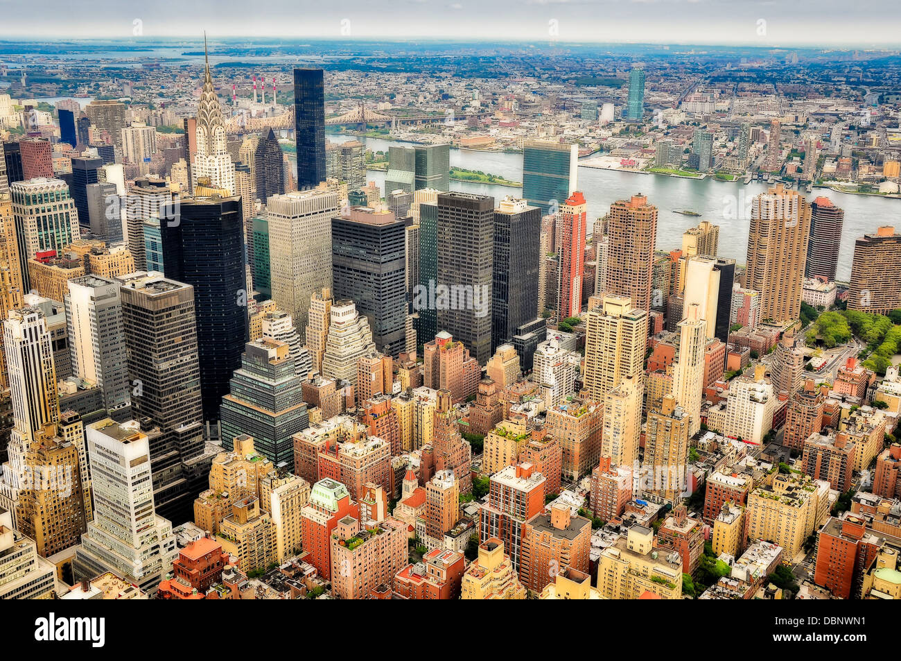 New york cityscape bird view Stock Photo - Alamy