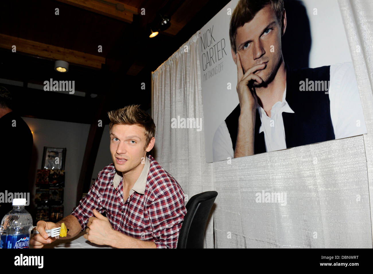 Nick Carter autograph session at HMV Store on Queen Street in promoting ...