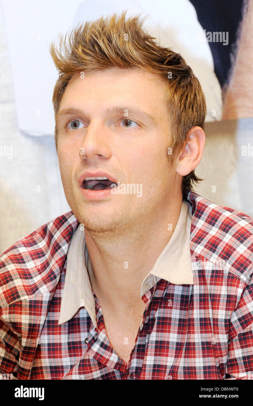 Nick Carter autograph session at HMV Store on Queen Street in promoting ...