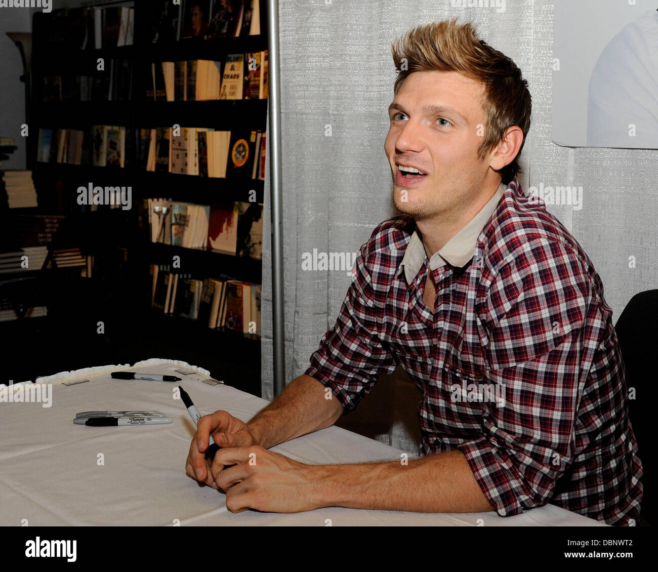 Nick Carter autograph session at HMV Store on Queen Street in promoting ...