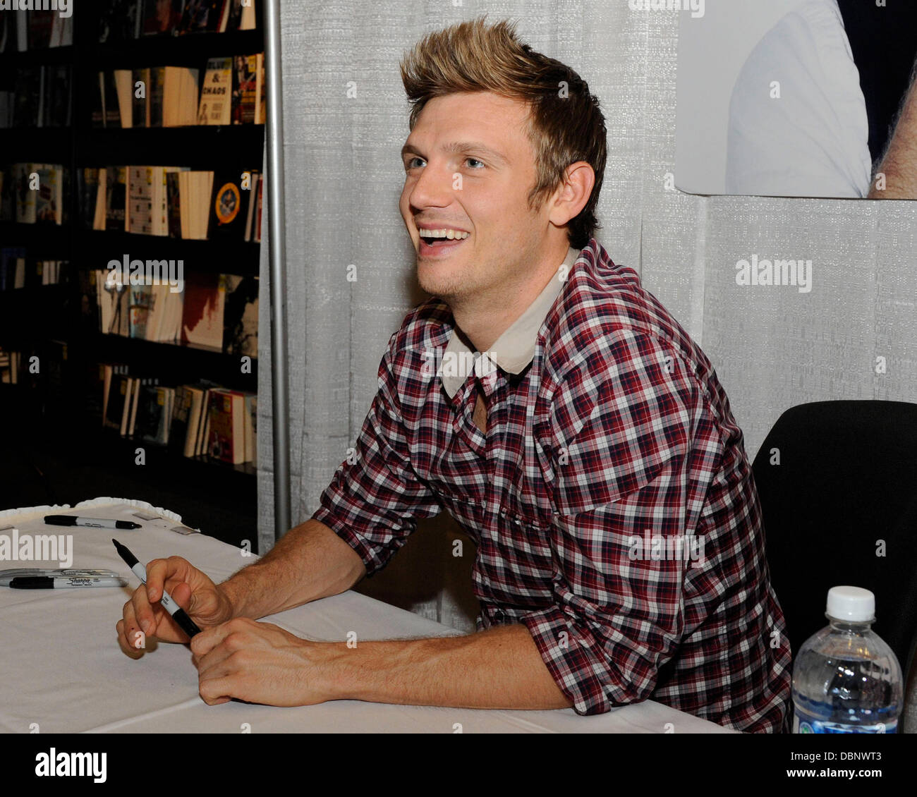 Nick Carter autograph session at HMV Store on Queen Street in promoting ...