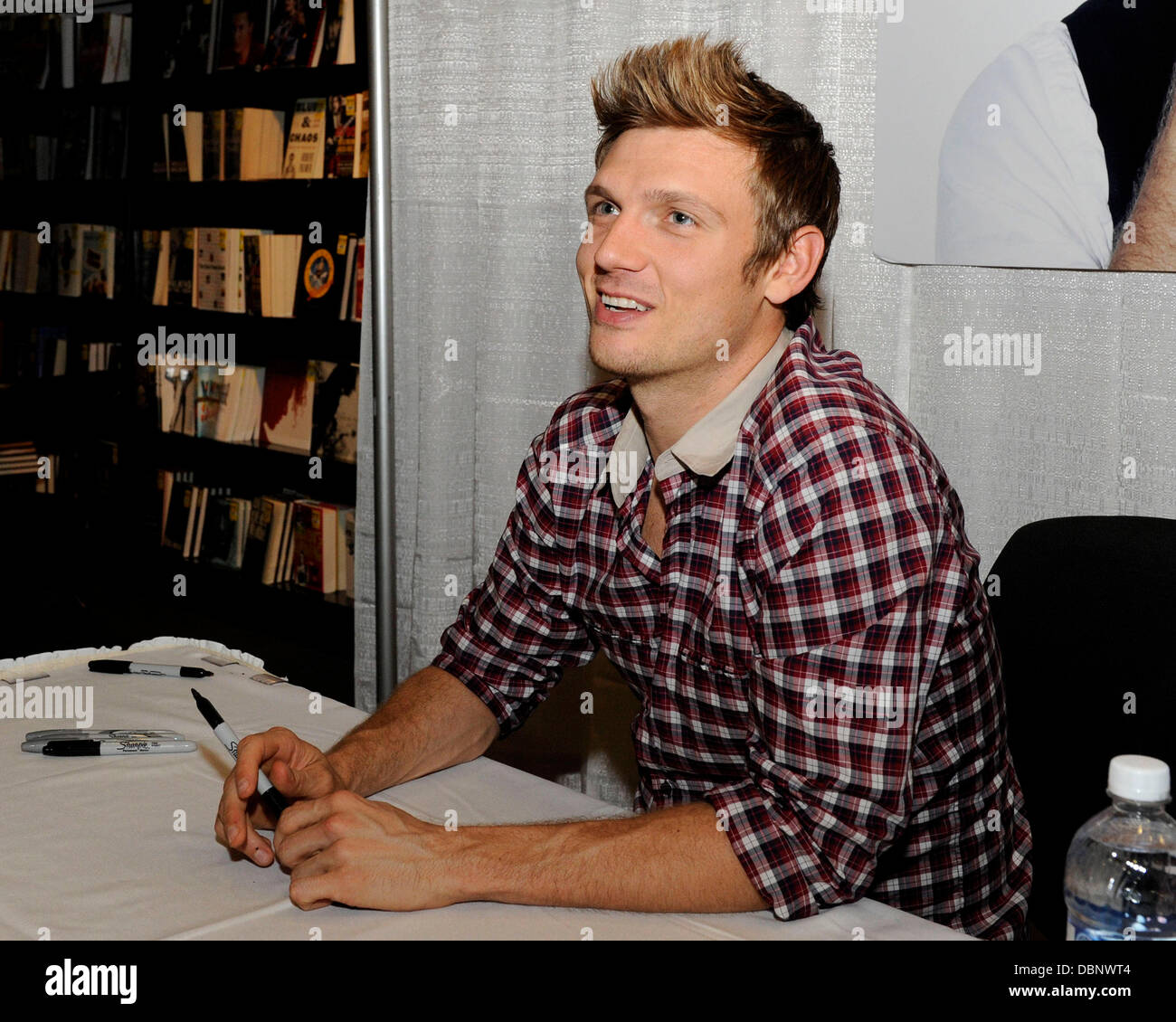 Nick Carter autograph session at HMV Store on Queen Street in promoting ...