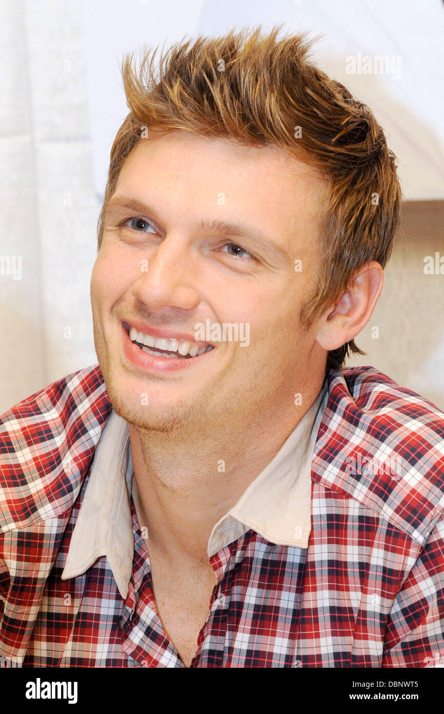 Nick Carter autograph session at HMV Store on Queen Street in promoting ...