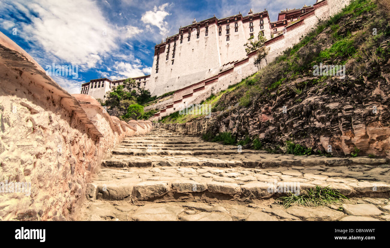 Potala temple view, Lhasa, Tibet Stock Photo - Alamy
