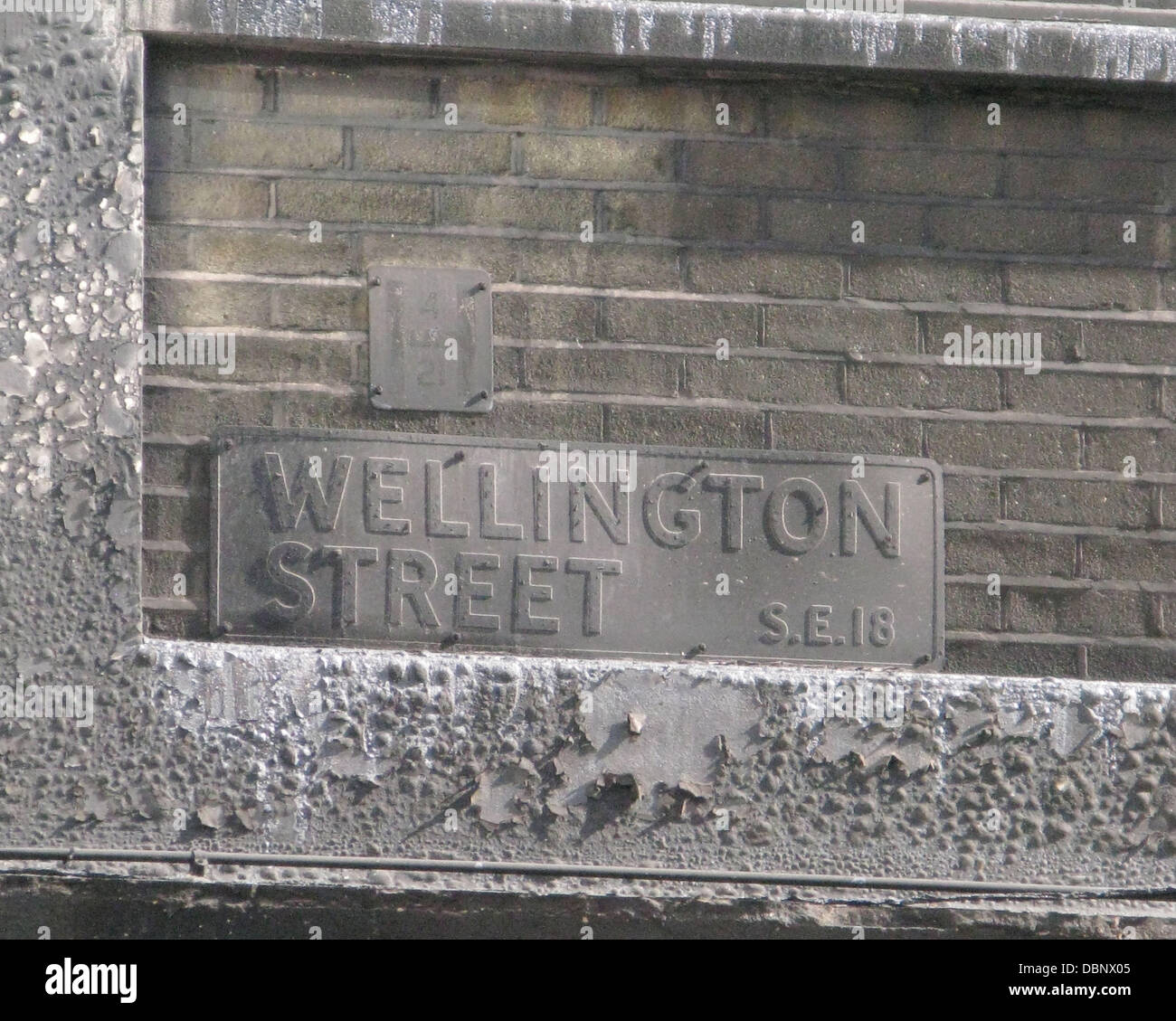Street sign The aftermath of rioting in Woolwich, England on August 8 ...