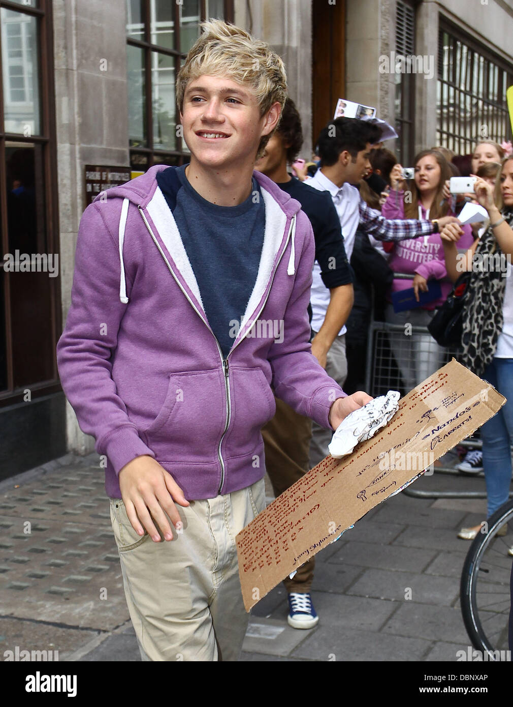 Niall Horan One Direction at Radio One London, England - 10.08.11 Stock ...