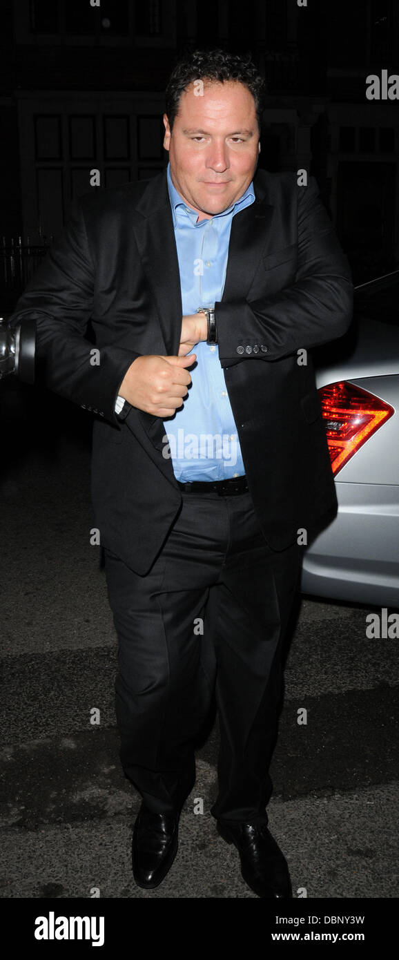 Jon Favreau outside Claridges Hotel after attending the film premiere ...