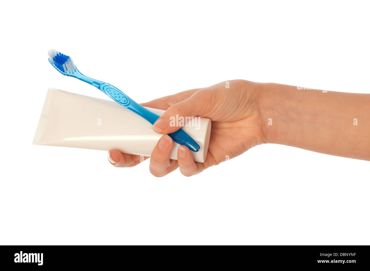 Toothpaste and toothbrush Stock Photo - Alamy