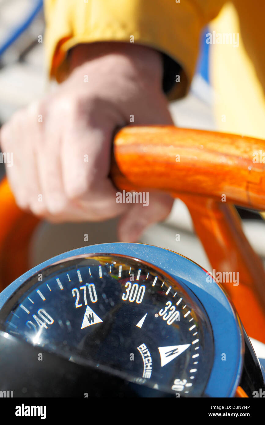 Hand holding rudder hi-res stock photography and images - Alamy