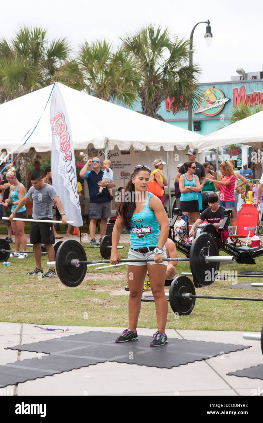 Female Crossfit Competition Stock Photo - Alamy