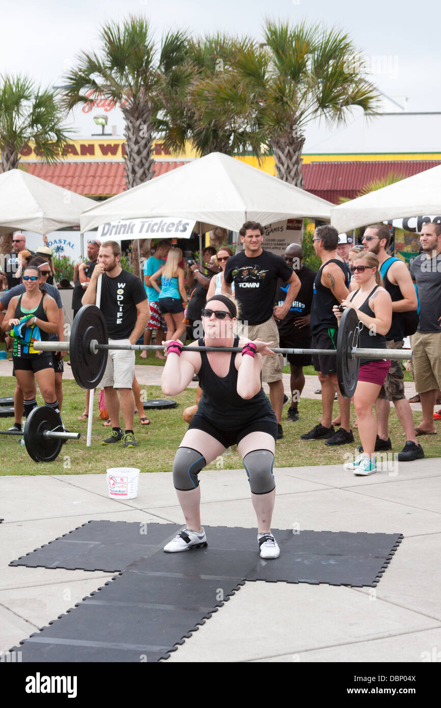 Female Crossfit Competition Stock Photo - Alamy