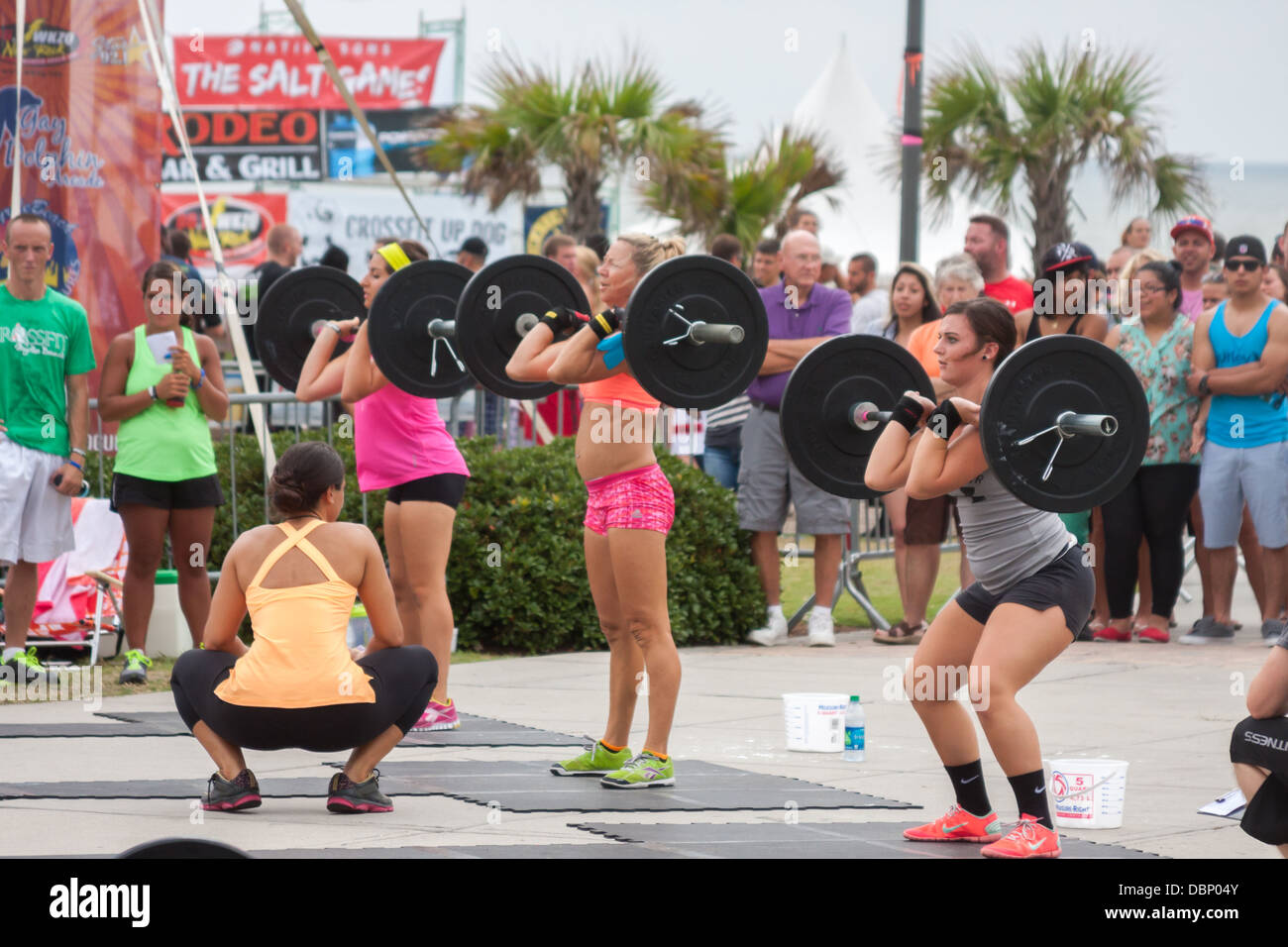 Female Crossfit Competition Stock Photo - Alamy
