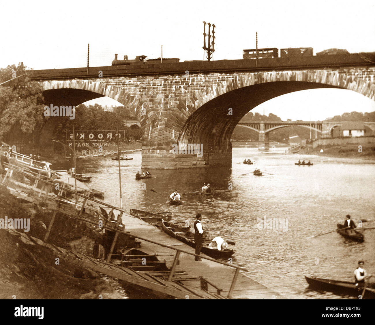 Preston River Ribble early 1900s Stock Photo - Alamy