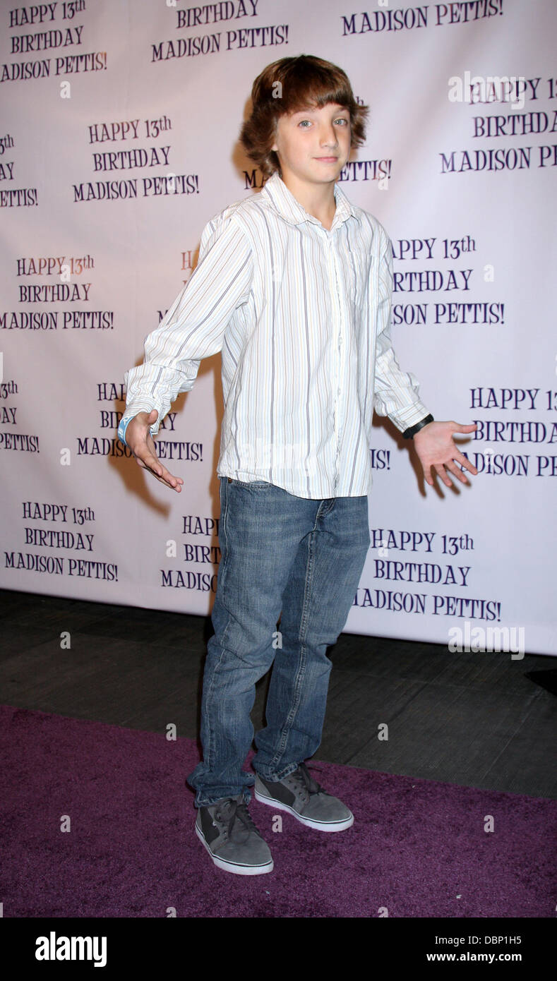 Jake Short Madison Pettis's 13th birthday party at Eden - Arrivals Los ...