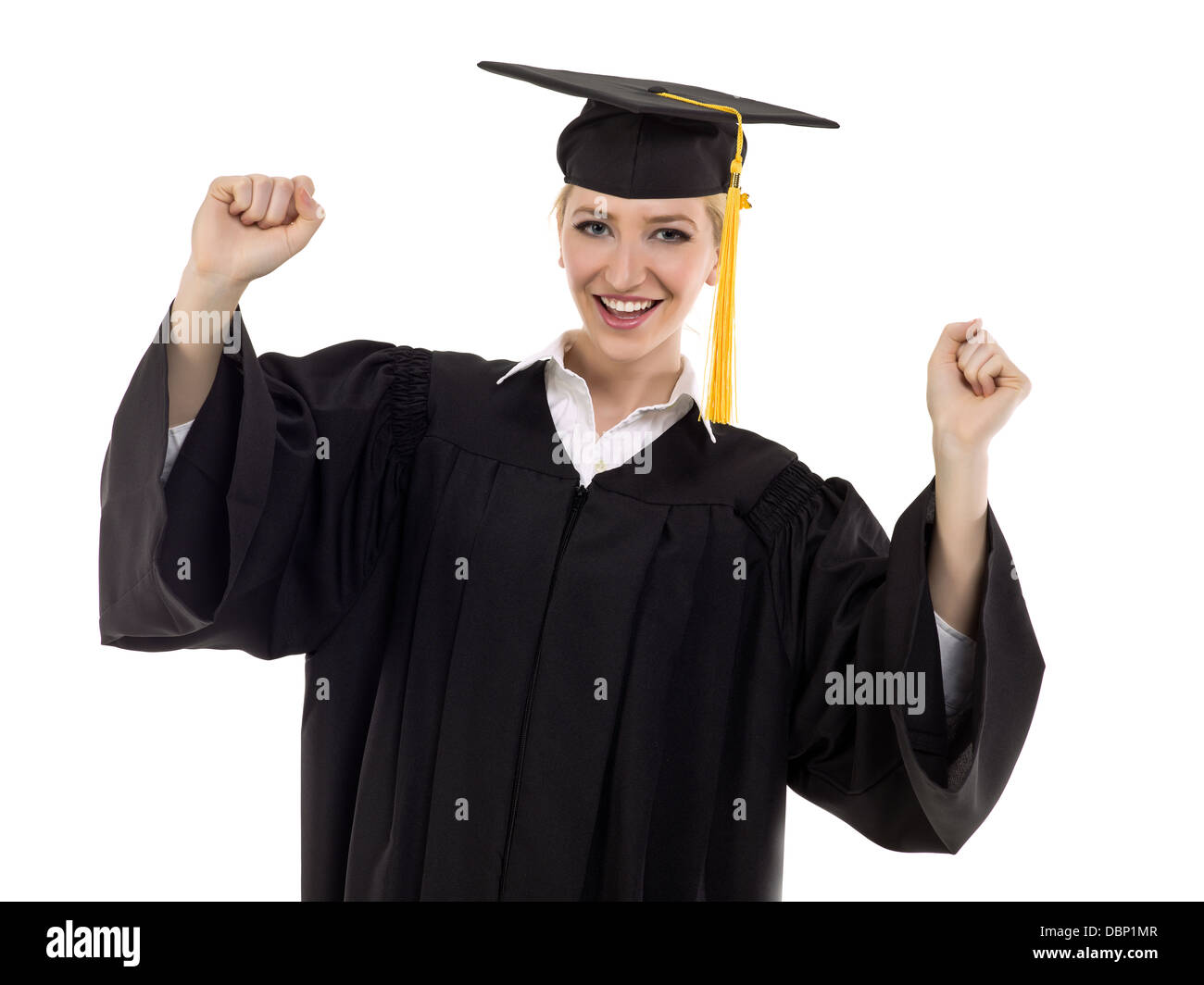 happy graduated female student Stock Photo - Alamy