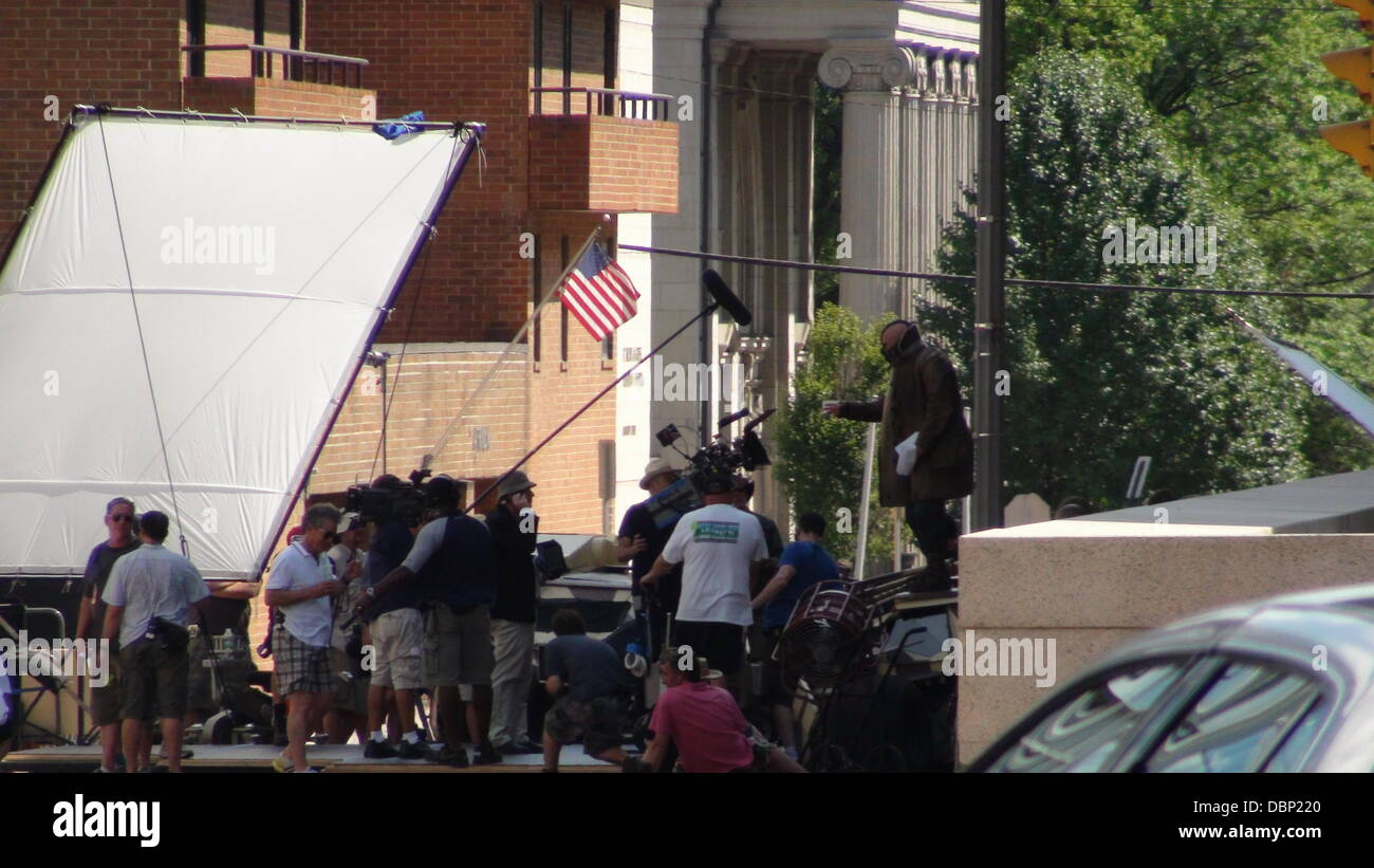 Tom Hardy (as Bane) 'Dark Knight Rises' filming in Pittsburgh ...