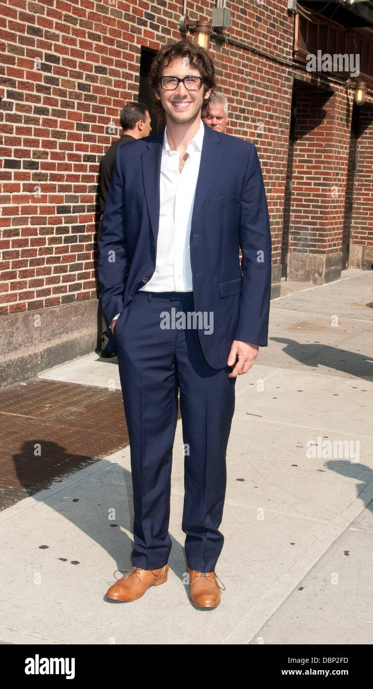 Josh Groban 'The Late Show with David Letterman' at the Ed Sullivan ...