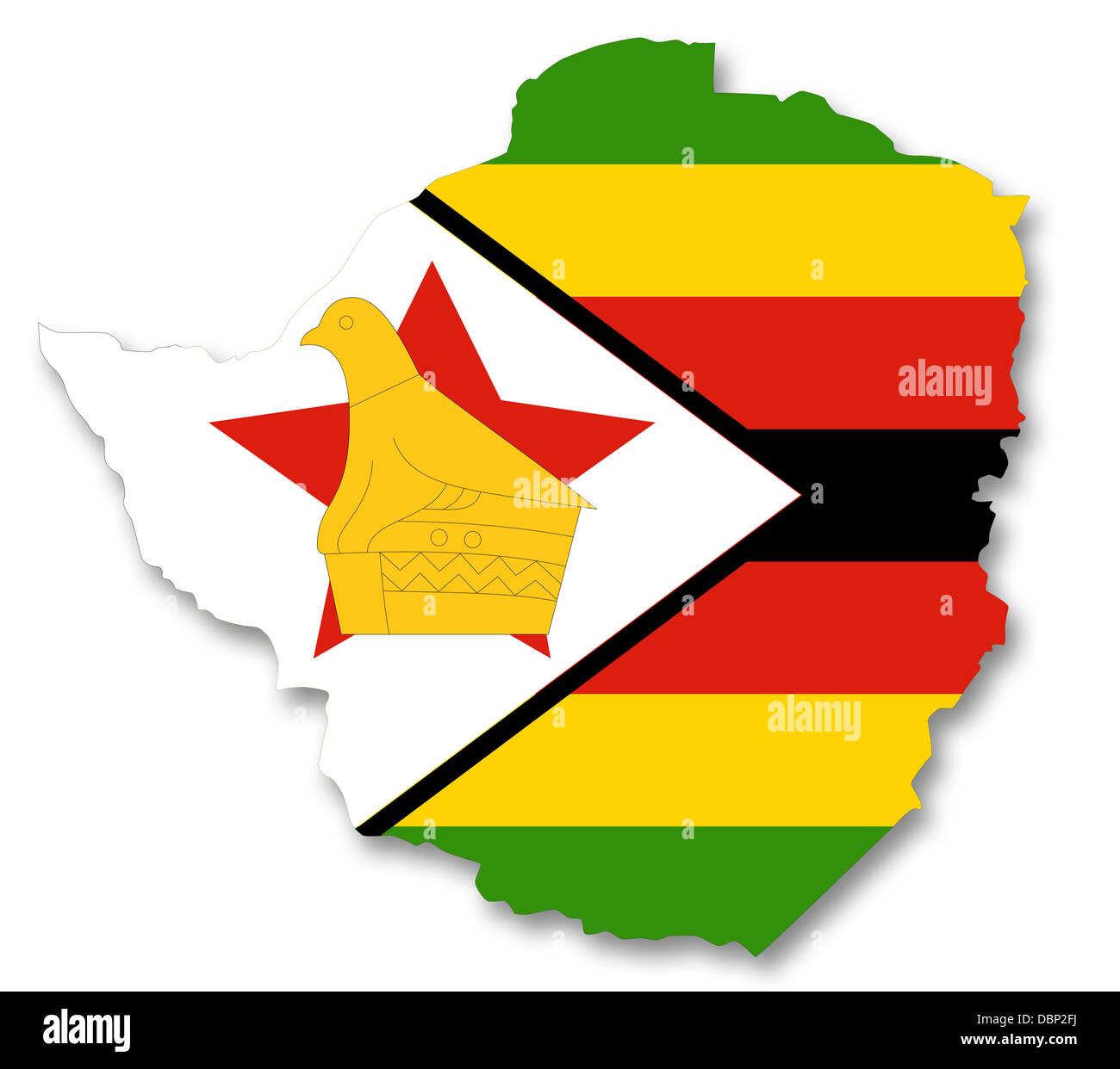 Zimbabwe map of africa hi-res stock photography and images - Alamy