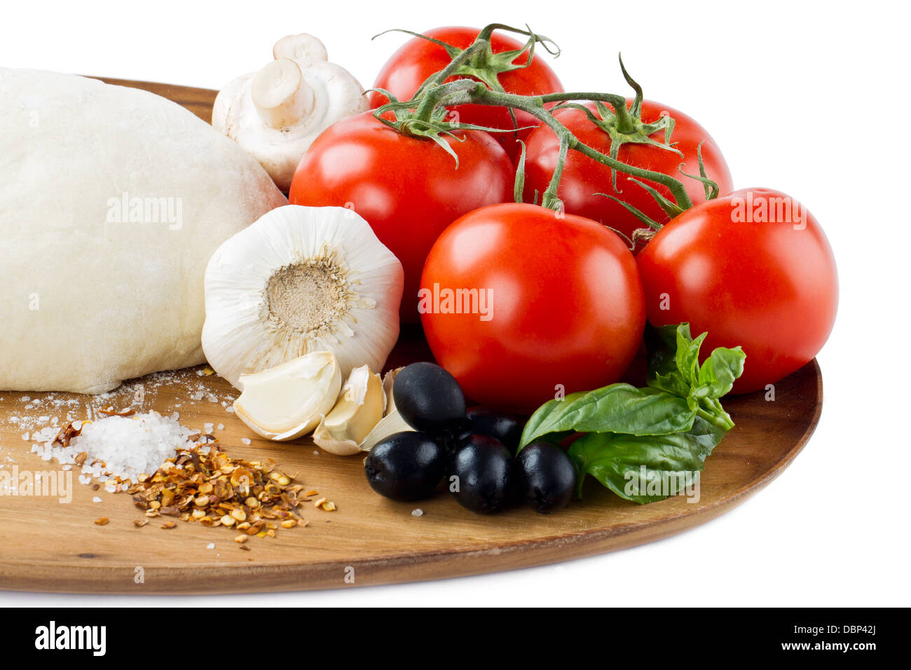 cropped image of pizza ingredient Stock Photo - Alamy