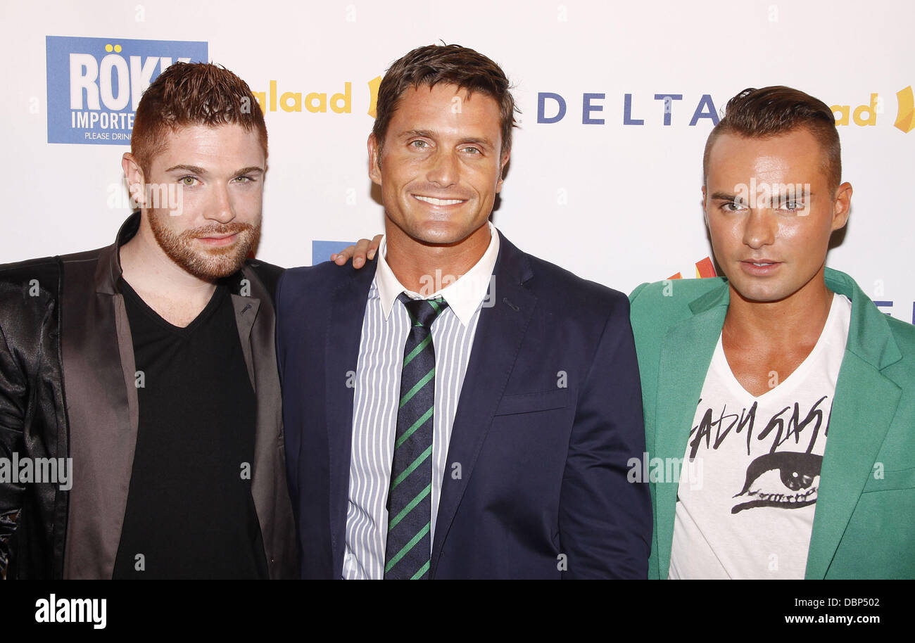 TJ Kelly, Reichen Lehmkuhl and Derek Saathoff 'GLAAD Manhattan ...