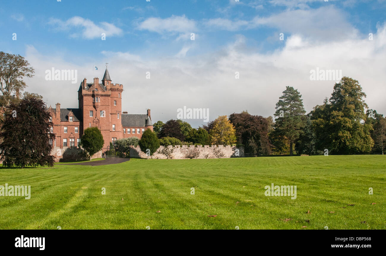 Beaufort Castle, Beauly near Inverness in Scotland; the ancestral home ...
